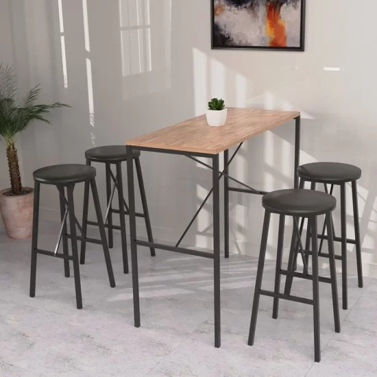Eportatif - Evinizde Yer Açın!4 Kişilik Bar Masa Bar Tabure Takımı ...