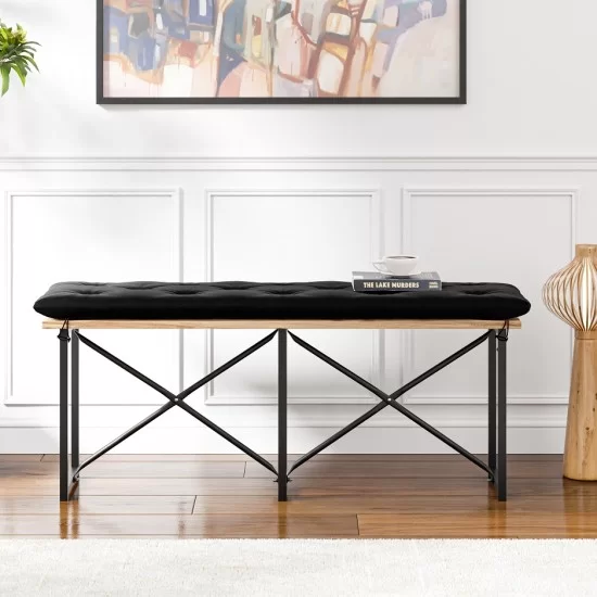 Eportatif - Evinizde Yer Açın!Mutfak Bahçe Minderli Bank Sandalye Düz ...