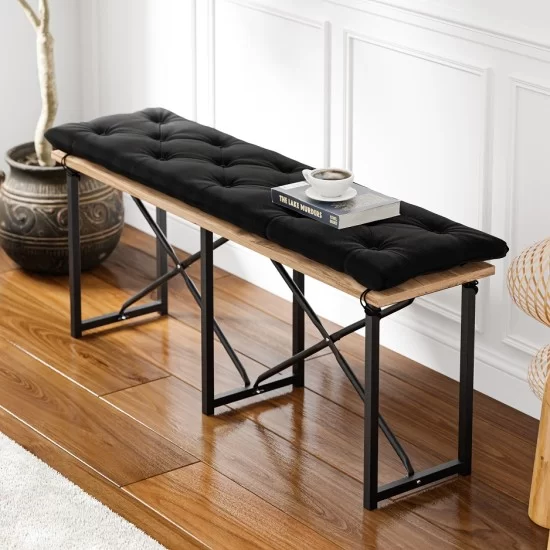 Eportatif - Evinizde Yer Açın!Mutfak Bahçe Minderli Bank Sandalye Düz ...